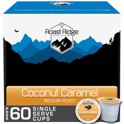Roast Ridge Single Serve Coffee Pods, Medium Roast, Coconut Caramel ...